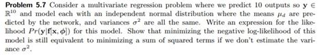 Solved Problem 5 7 ﻿consider A Multivariate Regression