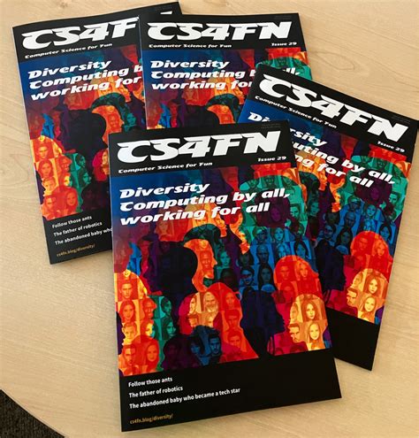 Free Cs4fn Magazine Issue 29 Arriving In Schools Now On Diversity In Computing Cs4fn