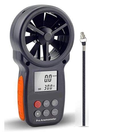 Digital Wind Speed Anemometer Handheld Windspeed Gauge With Wind Chill Sensor To Measure Air
