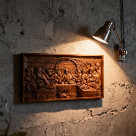 Last Supper Religious Carving Icons Ts Wood Carving Religious Wood