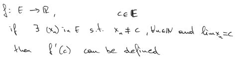 Real Analysis Is This Statement Regarding The Existence Of A Derivative Correct Mathematics