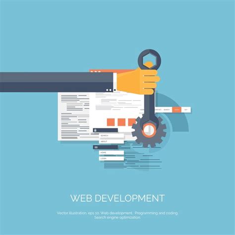 Premium Vector Vector Illustration Flat Computing Background