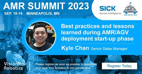 visionnav robotics on linkedin amrsummit2023 visionnavrobotics