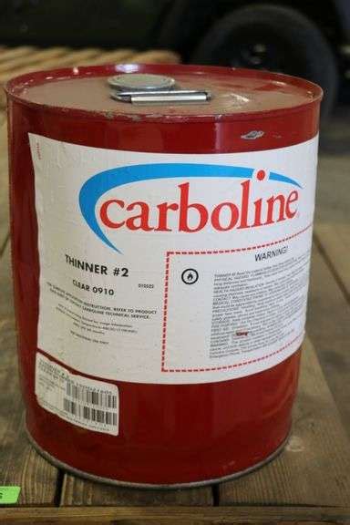 Carboline Thinner 2 Lawler Auction Company