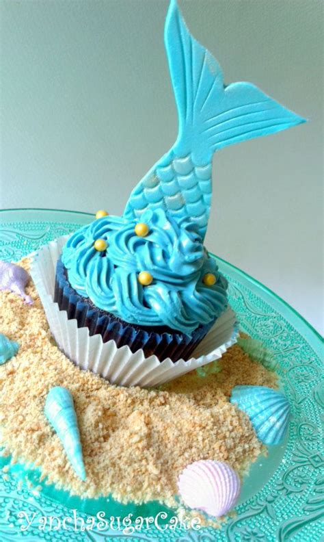 Fondant Edible Mermaid Tail Cake Topper