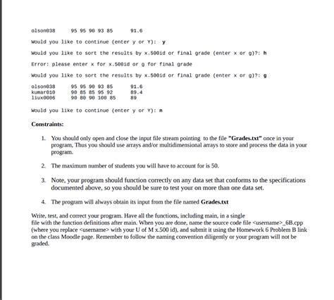 Solved Problem B 20 Points Program To Compute Sort And