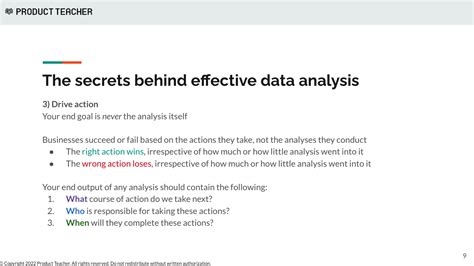Masterclass Analyzing Data — Product Teacher