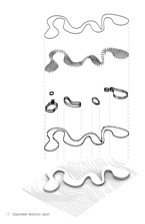 Grace Farms Exploded Axon Conceptual Model Architecture Autocad
