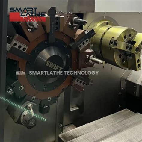 Smartlathe Torno Cnc High Precision Slant Bed Cnc Bench Lathes Electric Turret Dual Spindle Cnc