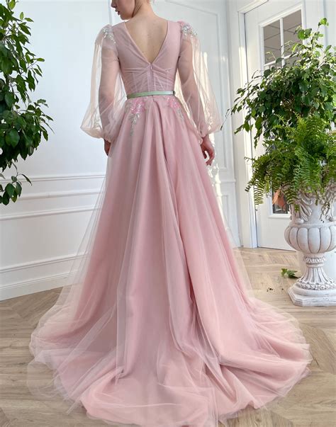 Pastel Pink Wedding Dress