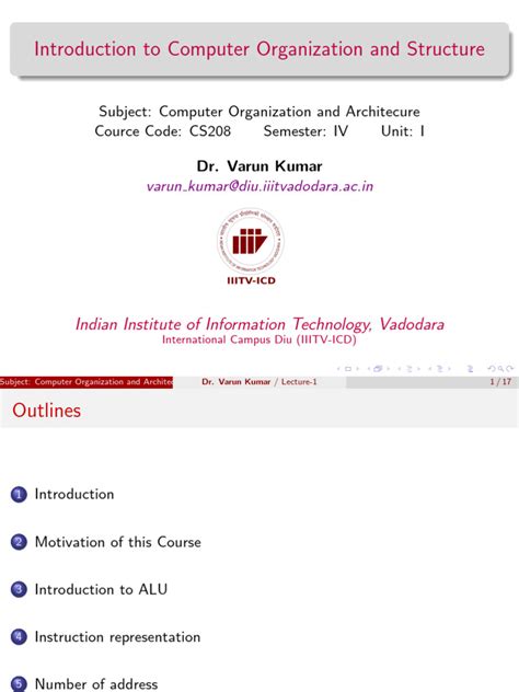 1troduction to computer organization and structure pdf system