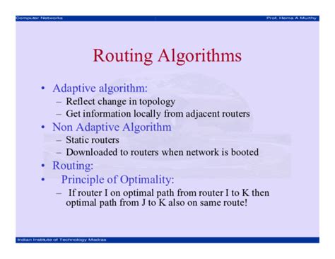 Pdf Lecture32 Routing Algorithms Dv