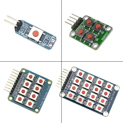 라즈베리 파이 3 모델 B 1 4 8 16 푸시 버튼 스위치 키 제어 모듈 Avr Arm Stm32 용 Uno R3 용