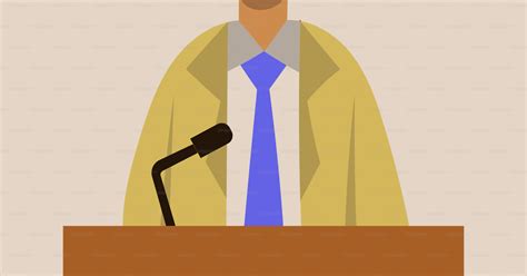 마이크를 들고 연단에 서 있는 한 남자 벡터 Unsplash의 뉴스 기자 이미지