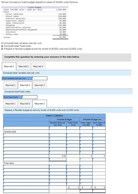 solved 1 compute total variable cost per unit 2 compute