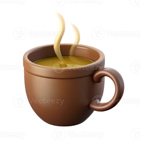 Intense Striking Coffee Cup With Steam Minimal Single Weight Stroke With Scalable Design