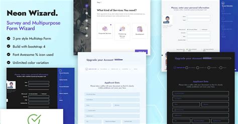 neonwizard questionnaire multistep form wizard code market