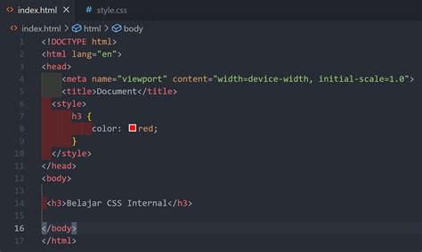Belajar Part Cara Menggunakan CSS Pada HTML HALTEV
