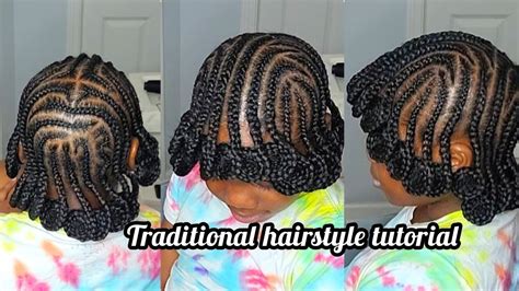 Wow 😱traditional Cornrow Design Hairstyle Tutorial Youtube