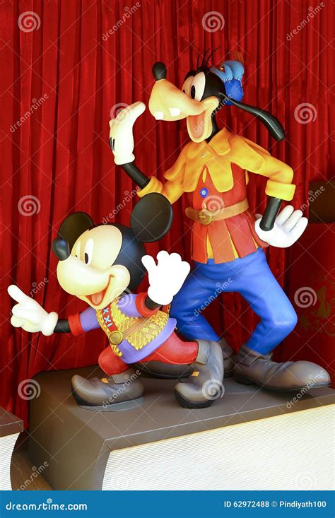 Mickey Mouse And Pluto From Disney Wondrous Book Stage Show Editorial