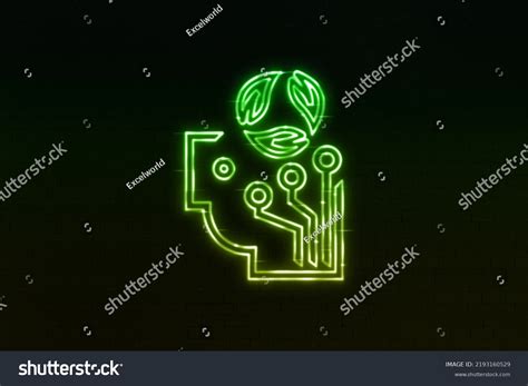 3d Sustainability Analytics Insights Icon Neon Stock Illustration 2193160529 Shutterstock