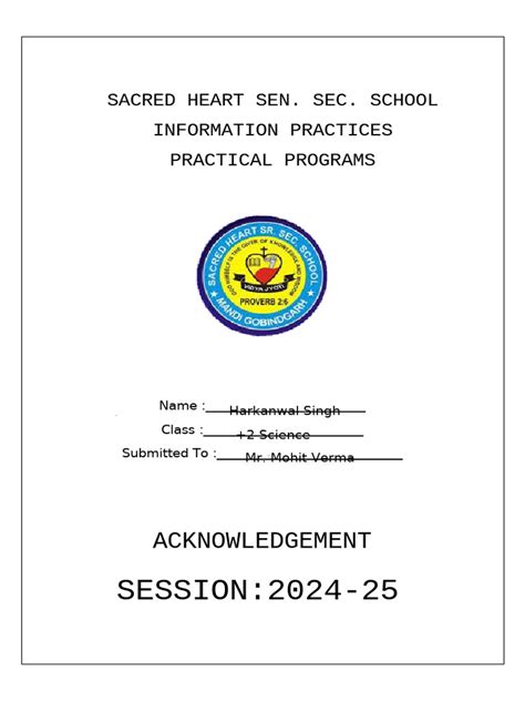 Sacred Heart Sen Pdf Data Model Computing