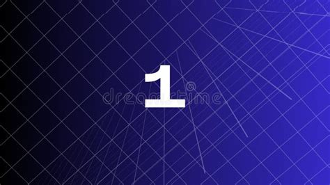 countdown timer from 3 to 0 seconds on geometric blue gradient