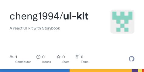 GitHub Cheng1994 Ui Kit A React UI Kit With Storybook