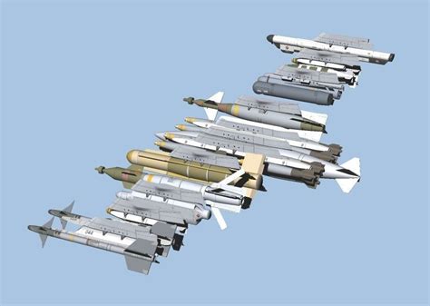 Usaf A 10c Weapons Set 3d Model Cgtrader