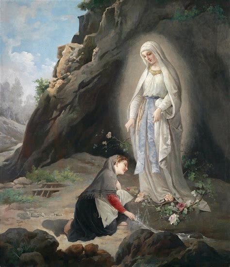 Bernadette Soubirous And Our Lady Of Lourdes