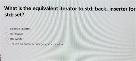 Solved When Would You Use An Unordered Set When The