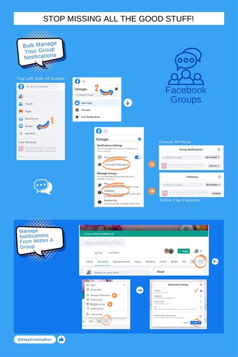 Set Group Notifications Keep Creating Fun