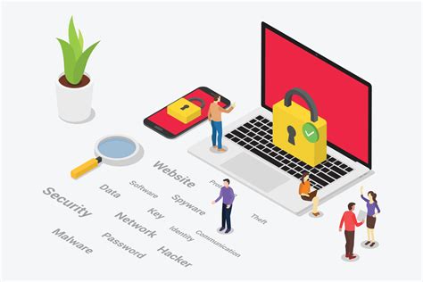 Isometric Cyber Security Concept 3266796 Vector Art At Vecteezy