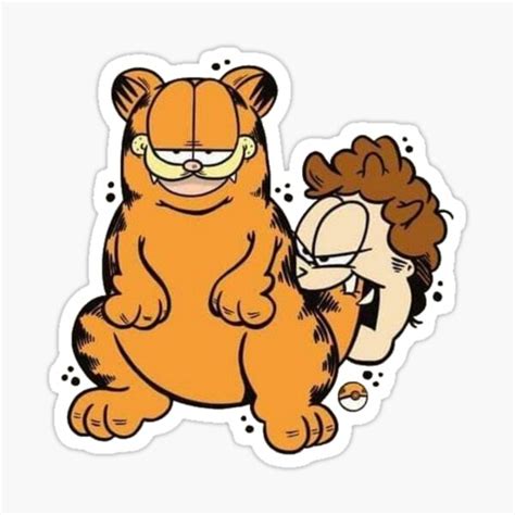 Garf Bro Sticker For Sale By Yabya Redbubble