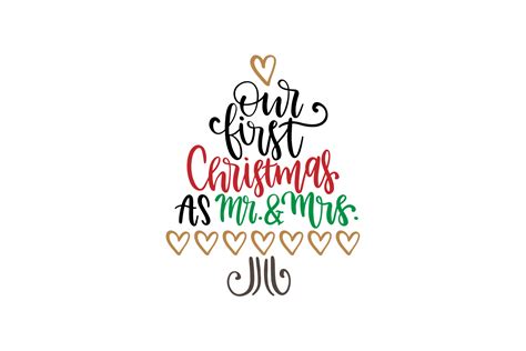 Our First Christmas As Mr And Mrs Graphic By Craftbundles · Creative