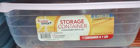 Storage Containers 2pc Dollar Store