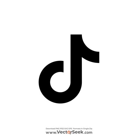 Tiktok Black Icon Logo Vector Ai Png Svg Eps Free Download