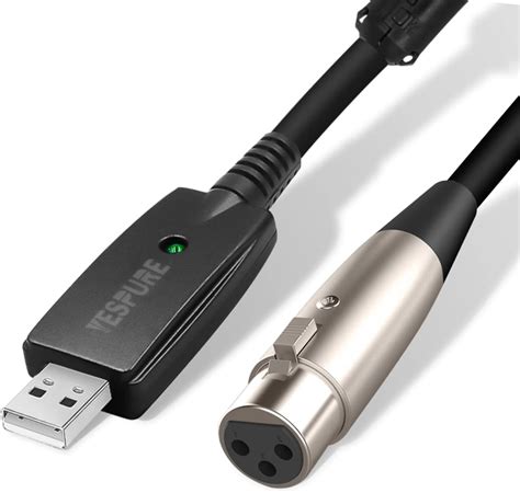 Siyear Usb To Xlr Female 3 Pin Cable Xlr To Usb Microphone