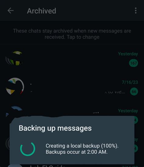 backup at wrong timing r whatsapp