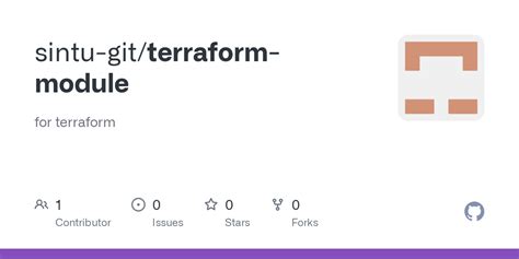 github sintu git terraform module for terraform