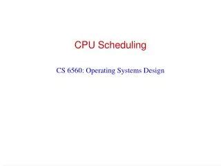 PPT CPU Scheduling PowerPoint Presentation Free Download ID