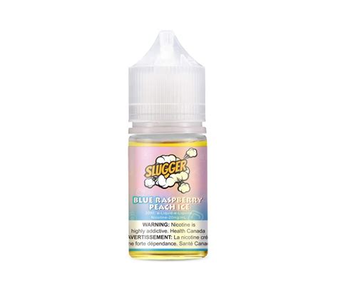 Slugger Blue Raspberry Peach Ice Regular Nic Salt 30 Ml