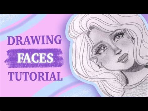 A Drawing Of A Woman S Face With The Words Drawing Faces