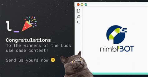 congratulations to nimbl bot use case contest by luos dev community