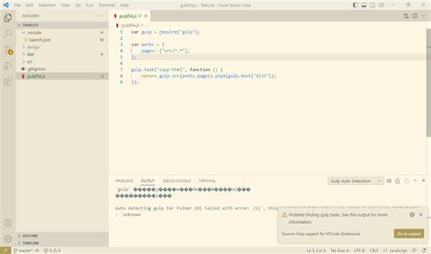 Gulp Task Detection Failed · Issue 190833 · Microsoftvscode · Github