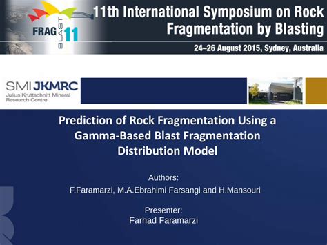 Pdf Prediction Of Rock Fragmentation Using A Gamma Based · Pdf Fileprediction Of Rock