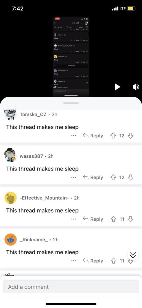 This Thread Makes Me Sleep Rontheledgeandshit