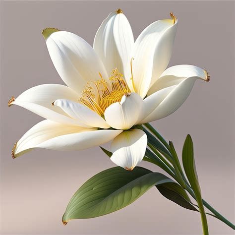 Premium Ai Image White Lily