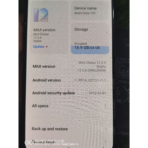 Jual Mesin Redmi Note 10S Normal Shopee Indonesia
