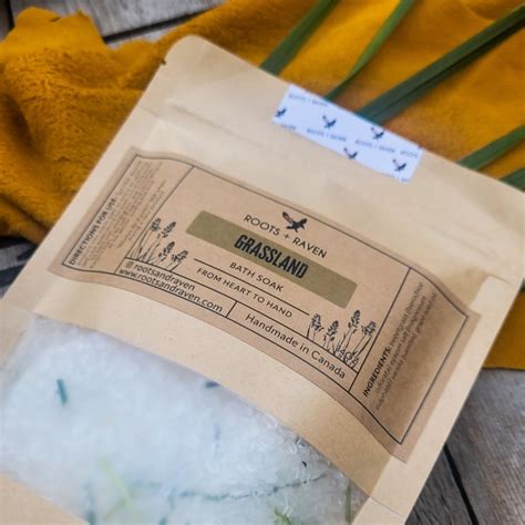 Grassland Sweetgrass Bath Soak Roots Raven